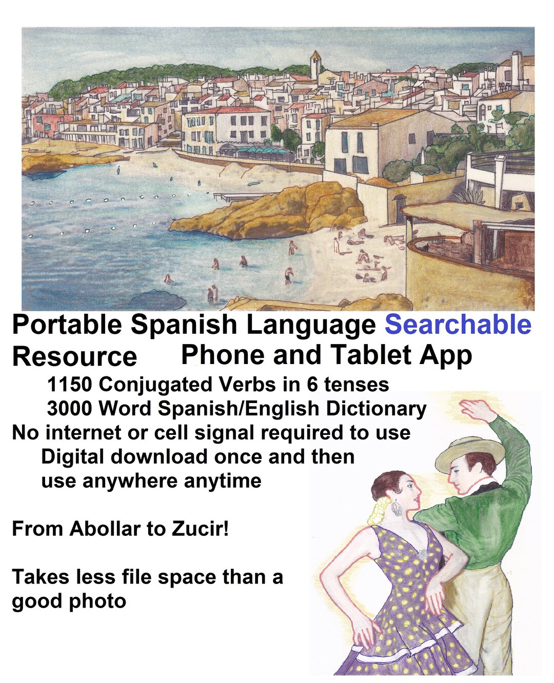 Digital Spanish Language Resource Searchable Tutorial 1150 Conjugated ...