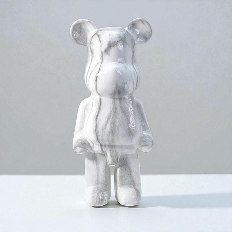Nordic Resin Bear Statue Figurine, Aesthetic Luxury Bear Sculpture ...