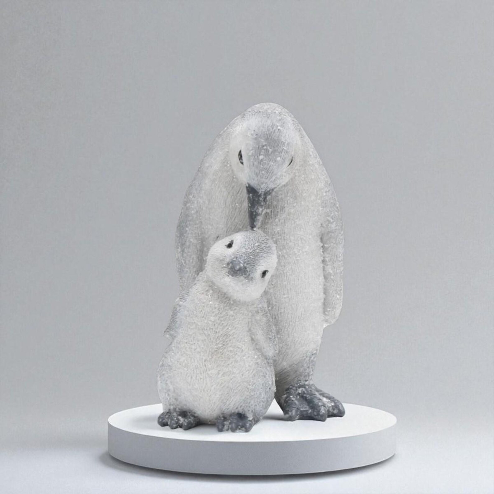 Resin Penguin Figurine, Cute Penguin Garden Statue, Indoor Outdoor ...