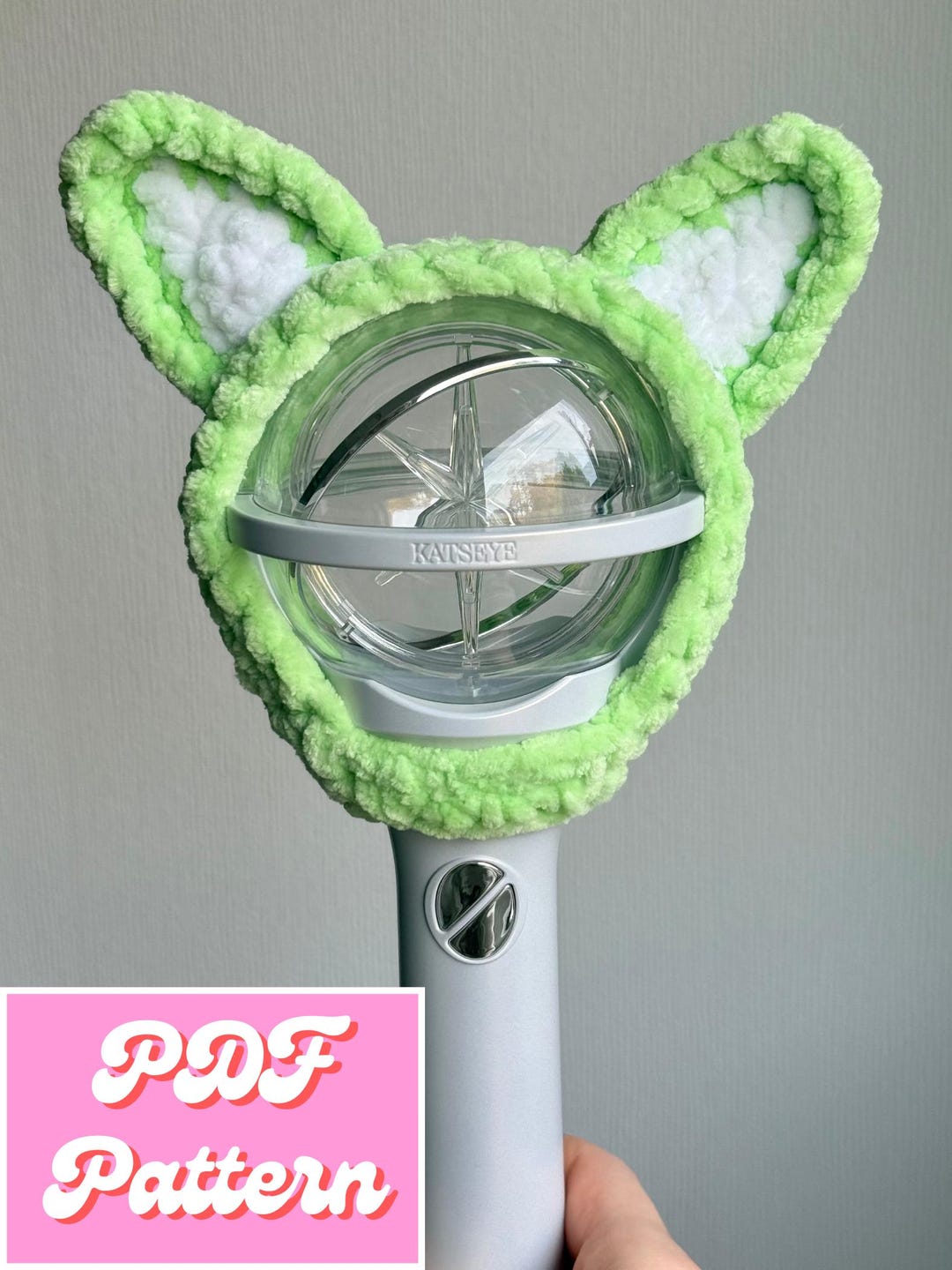 PDF PATTERN ENG Katseye Kpop Lightstick Crochet Cover Cat Design - Etsy