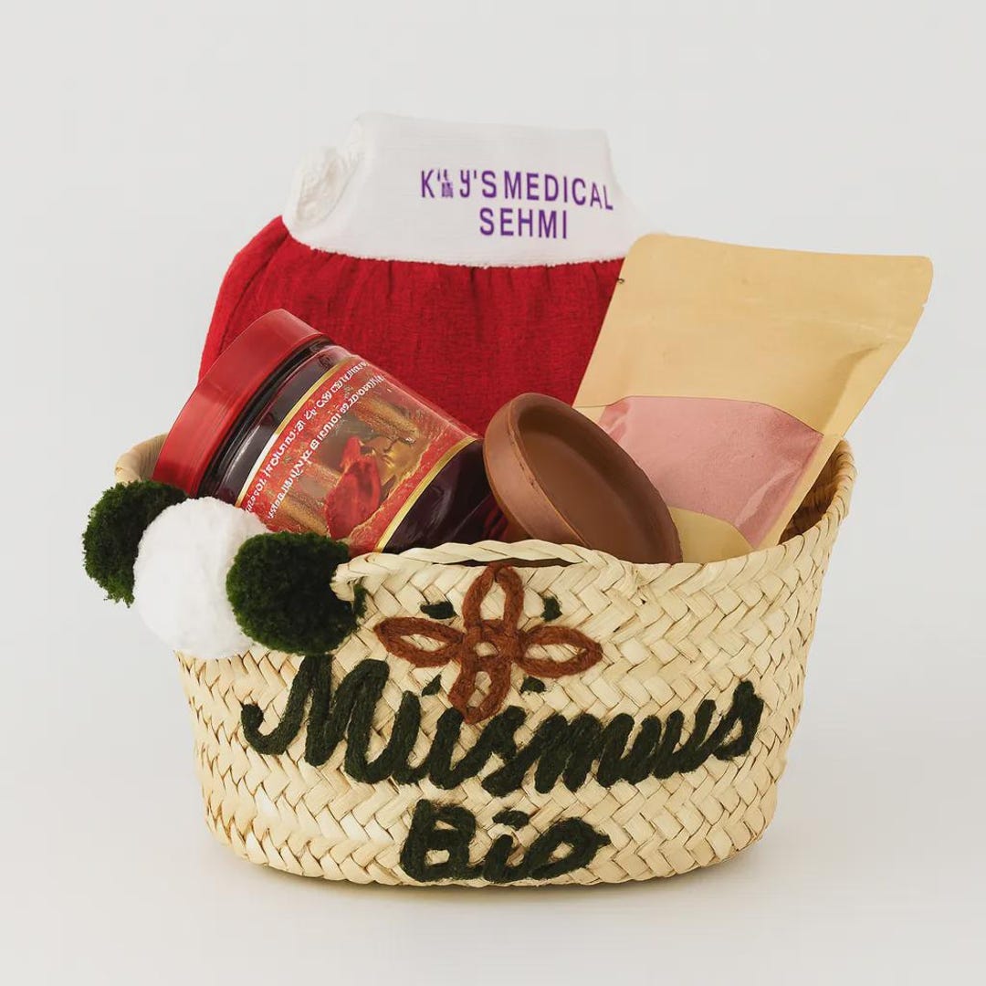 Moroccan Hammam Spa Set, Aker Fassi Powder, Black Soap, Glove & Clay ...