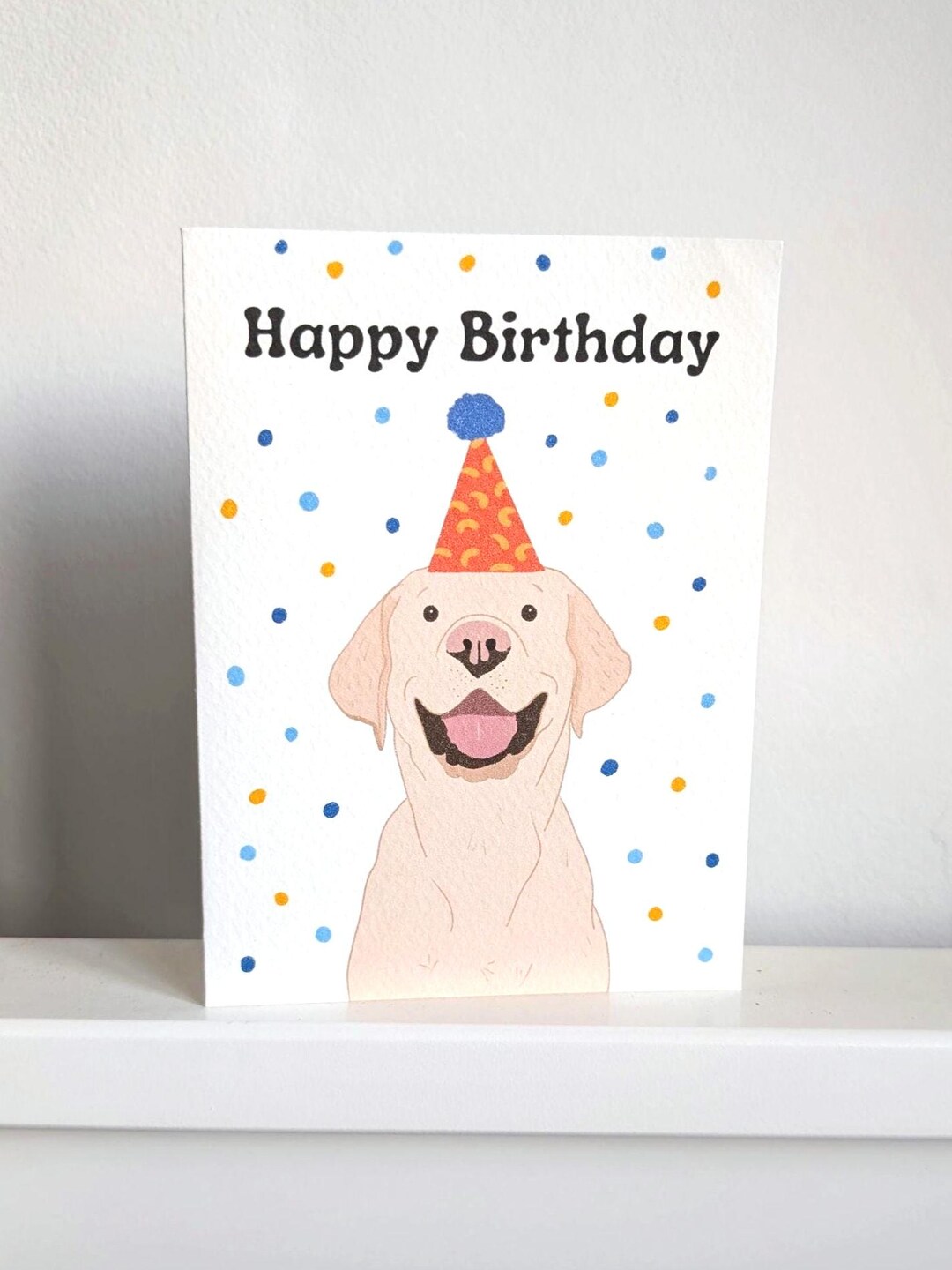 Labrador Retriever Birthday Card. Personalised Greeting Card for Dog ...