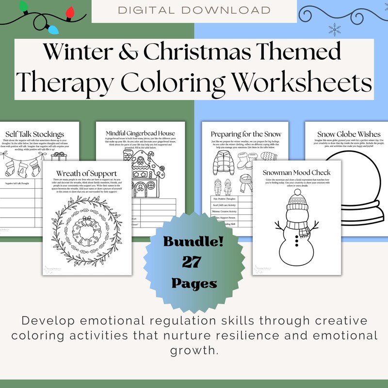 Winter Therapy Activity - Etsy UK