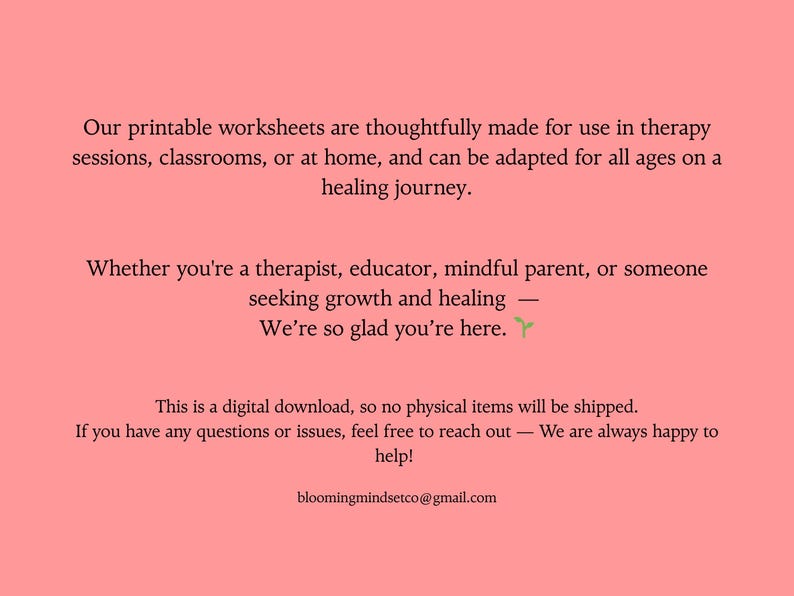 School Coping Skills & Mindfulness Worksheets | Printable Therapy ...
