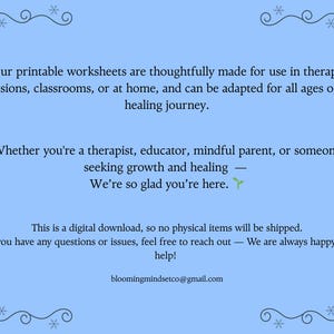 Winter Themed Therapy Worksheets Mindfulness Coping Skills Printable ...