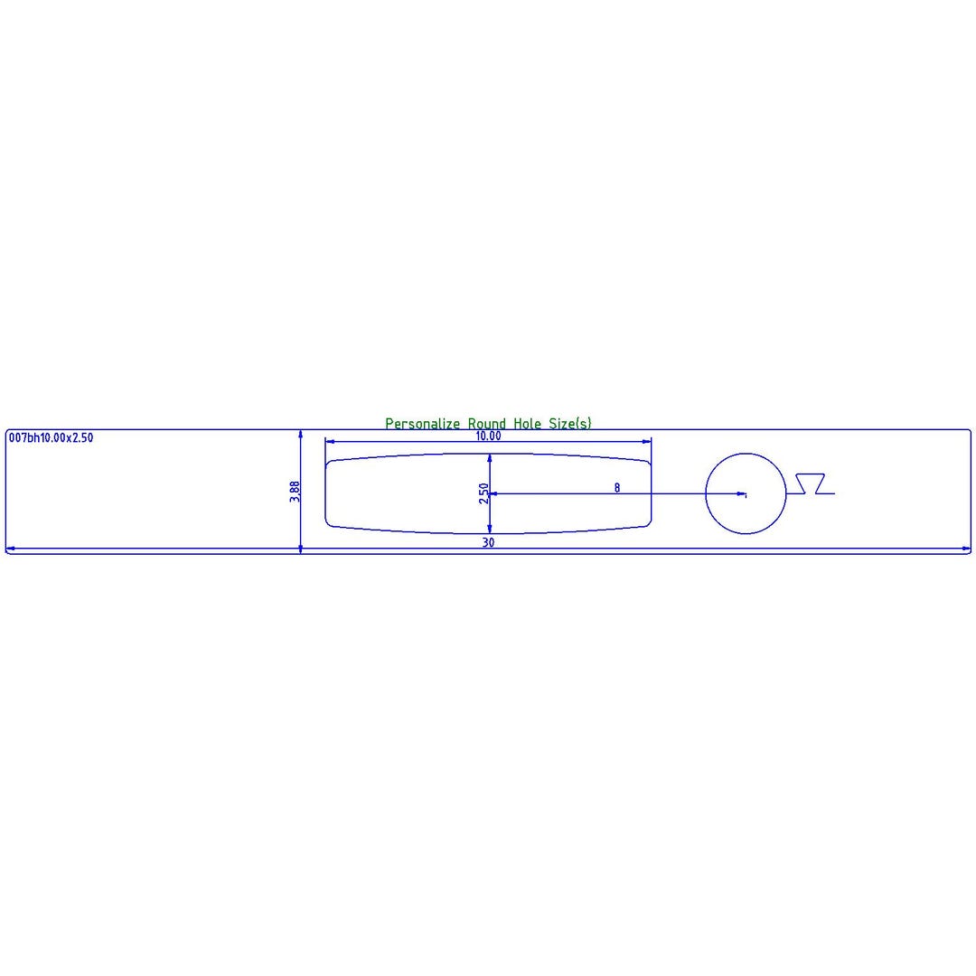 30" Faucet Mat, Fixture Hole Optional 007bh10.00x2.50 - Etsy