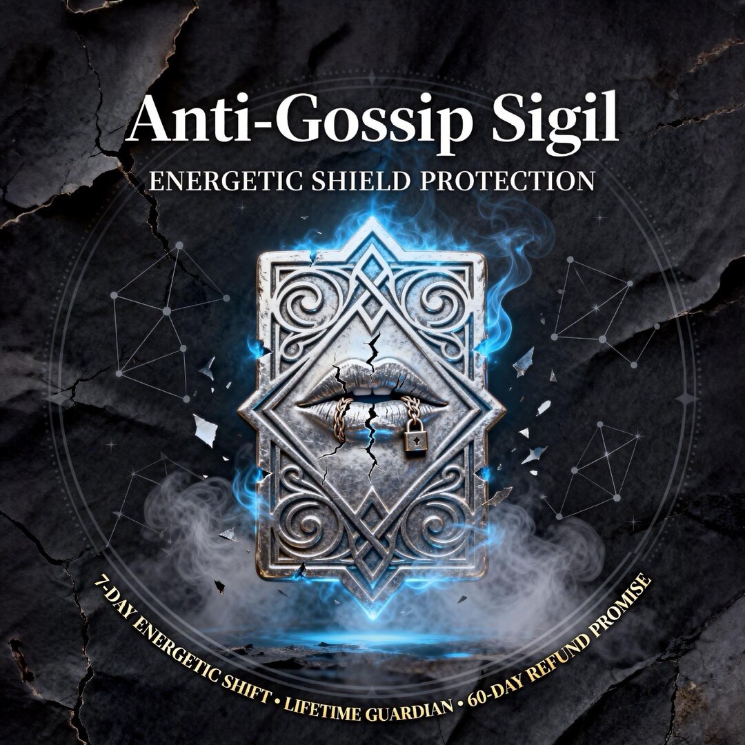 Stop Gossip Sigil Digital Download, Stop Rumors Charm, Energetic Shield ...
