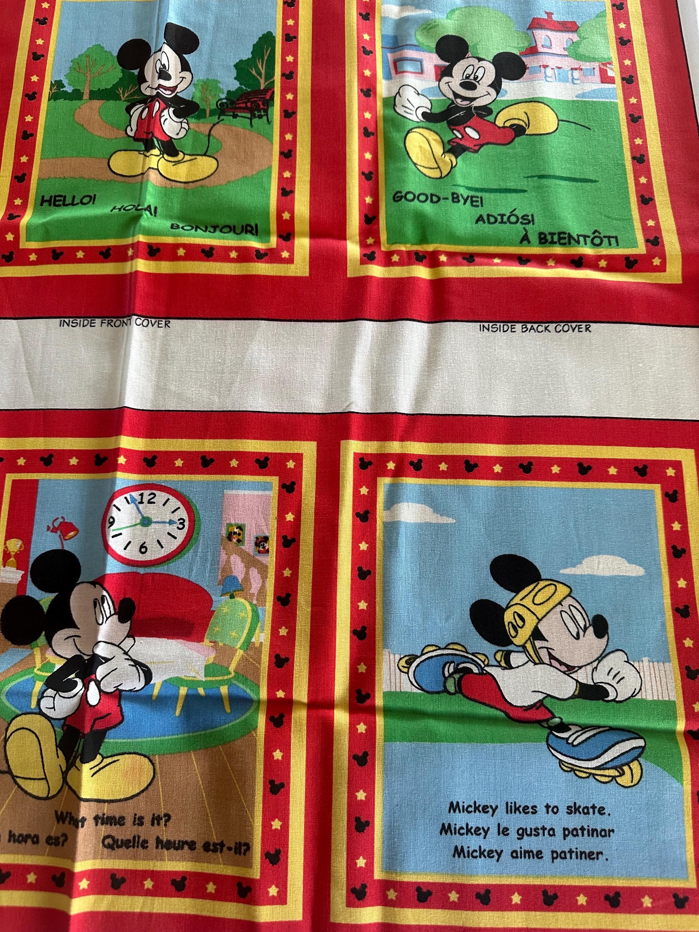 Disney All About Me Mickey Mouse DIY Fabric Panel Book - Etsy