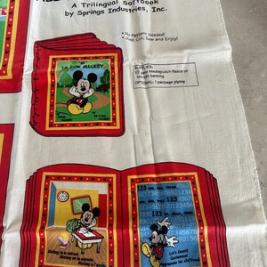 Disney All About Me Mickey Mouse DIY Fabric Panel Book - Etsy
