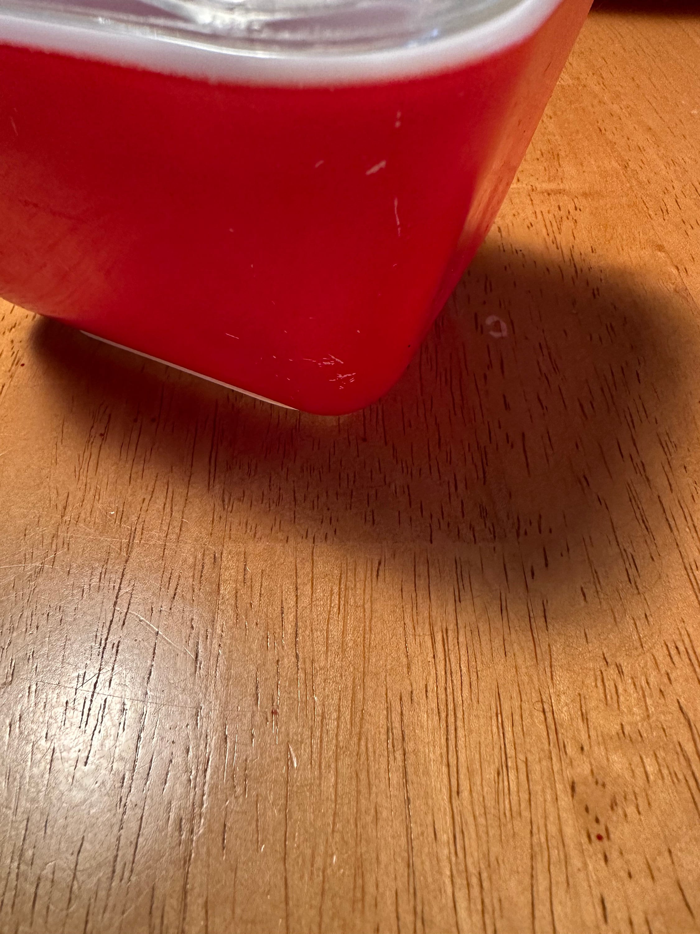 Vintage Pyrex Red Glass 0501 Fridgie - Etsy