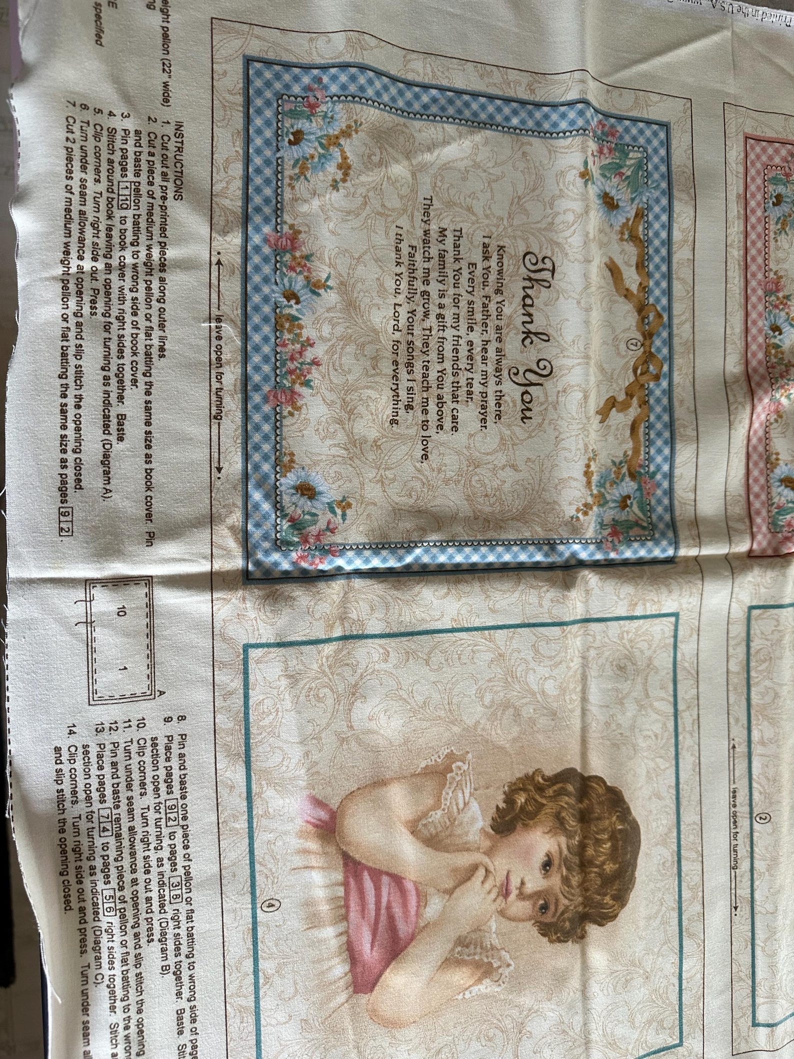 Learning to Pray Prayer DIY Fabric Panel Book - Etsy