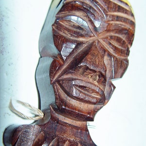 African Wood Carved Pin-ethnic Tribal Jewelry-midcentury - Etsy