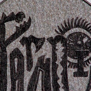 Goth Linocut Hoop Art-creepy Noir Cinema- Wall Art- 7 Inch Cm - Etsy