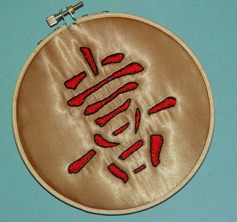 Chinese Character Happiness Hand Embroidered Silk 5 Inch - Etsy