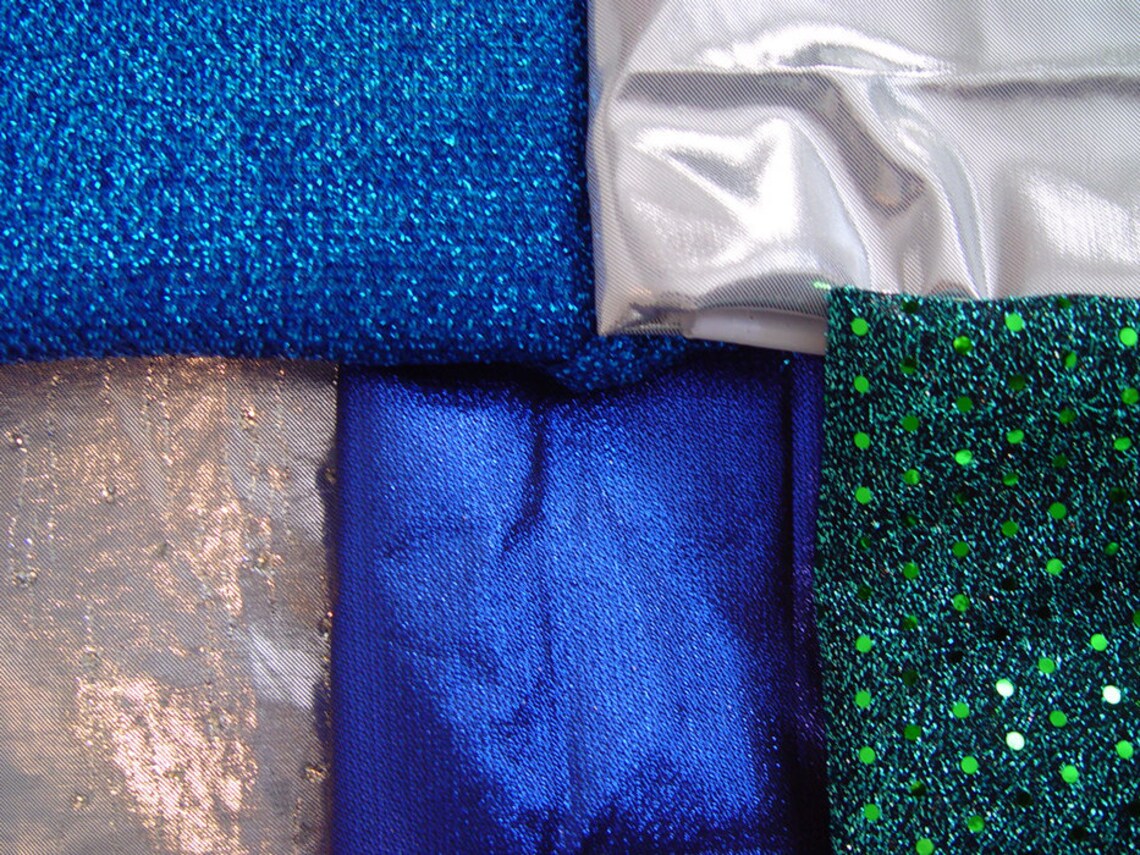 Navy Metallic Lame-barbie Mermaid Project Supplies 42 Inch X 1 - Etsy