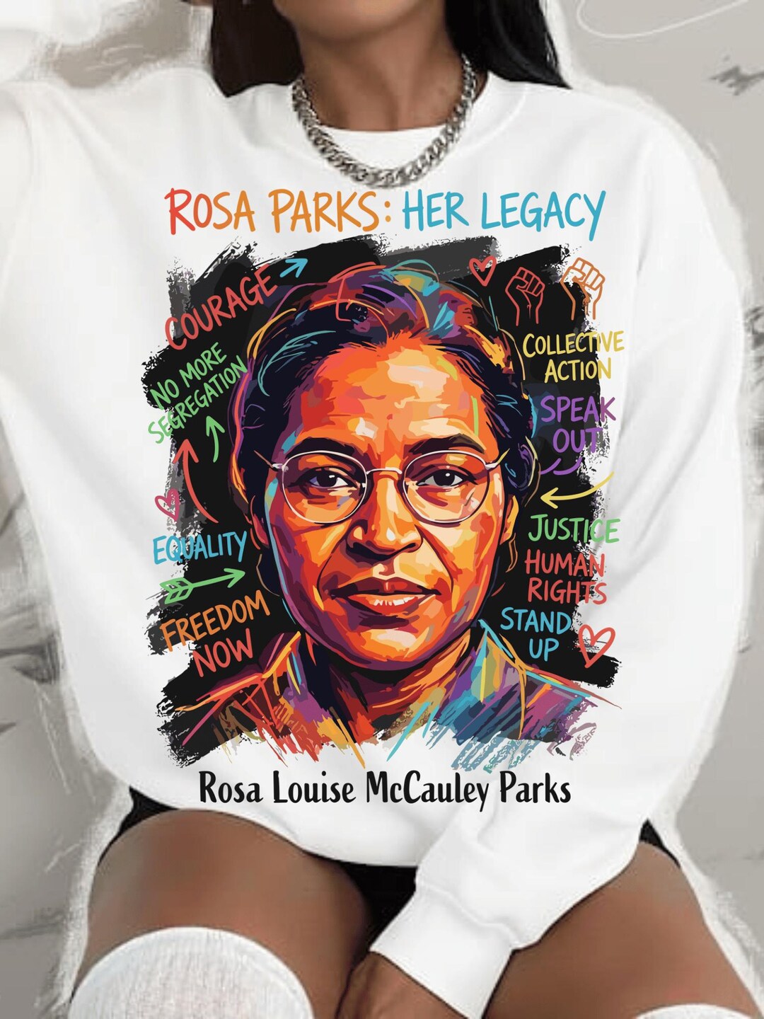 Rosa Parks Portrait Art | Civil Rights, Black History (PNG, SVG Digital ...