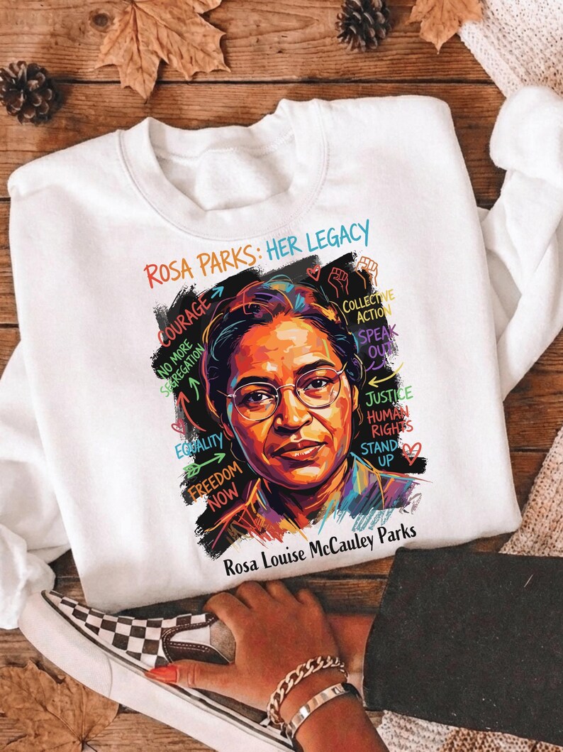 Rosa Parks Portrait Art | Civil Rights, Black History (PNG, SVG Digital ...