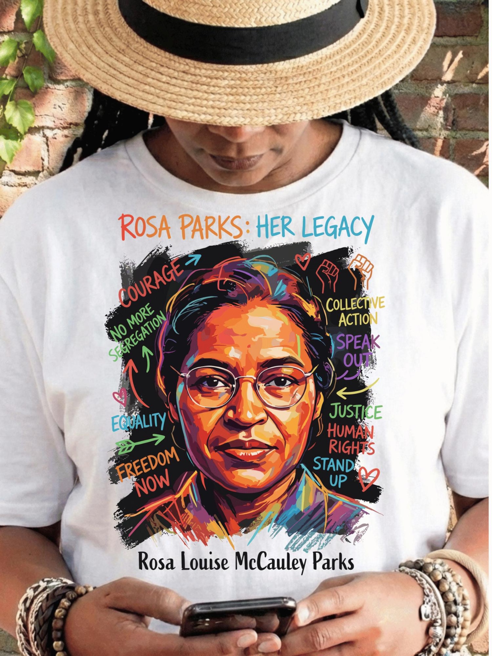 Rosa Parks Portrait Art | Civil Rights, Black History (PNG, SVG Digital ...
