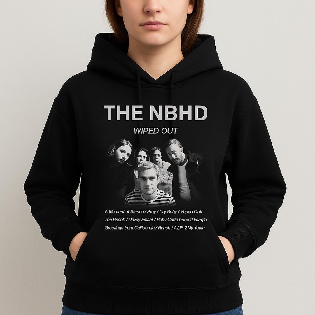 The Neighbourhood Wiped Out Album Hoodie | Indie Rock Alt Band Fan ...