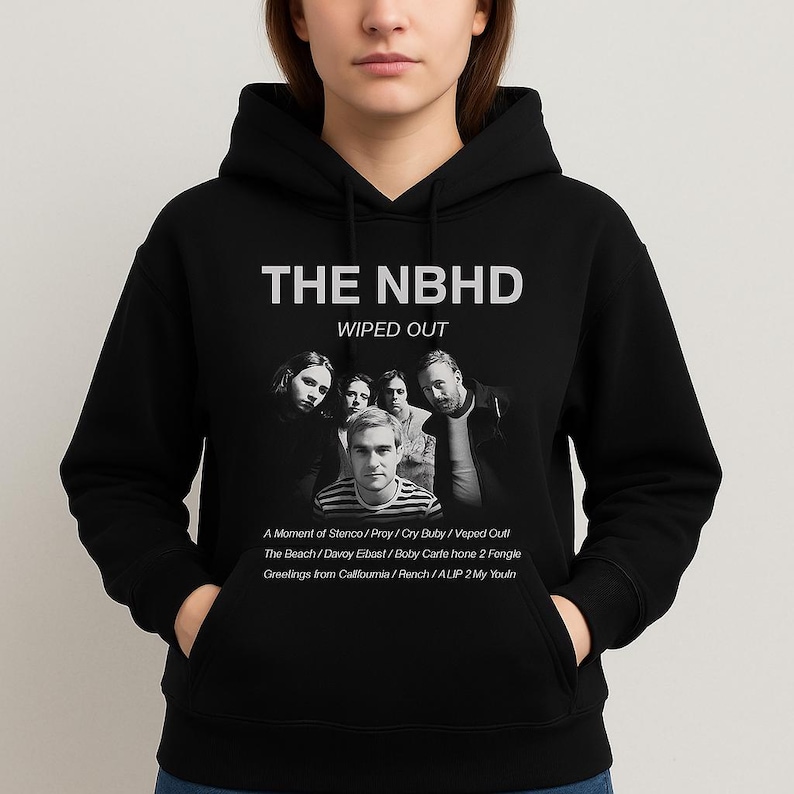 The Neighbourhood Wiped Out Album Hoodie | Indie Rock Alt Band Fan ...
