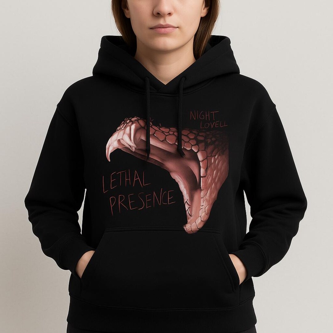 Night Lovell Lethal Presence Snake Hoodie | Underground Rap Fan Merch ...