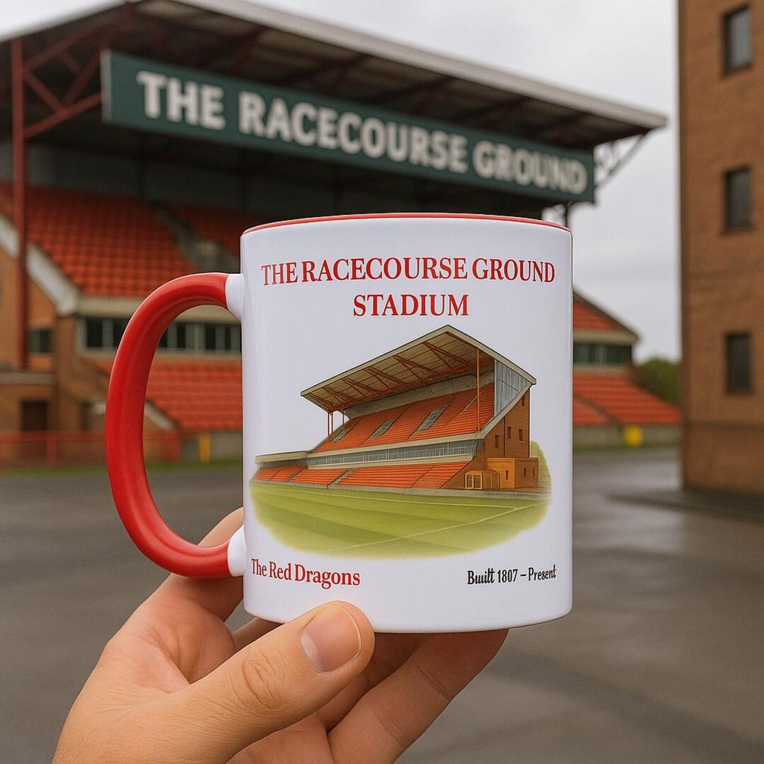 Iconic the Racecourse Ground Stadium Coffee Mug - Wrexham FC 1807 ...