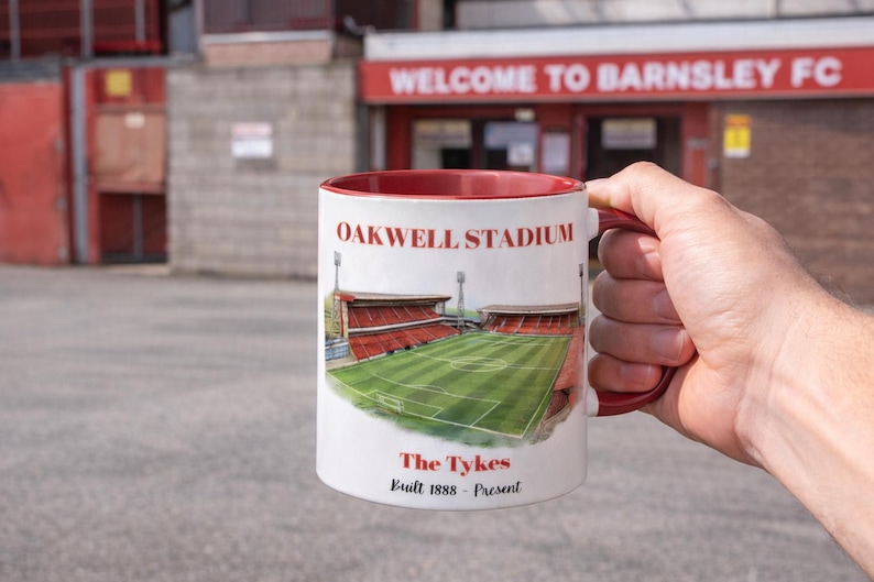 Iconic Oakwell Stadium Coffee Mug - Barnsley FC 1888 - Present - Etsy UK