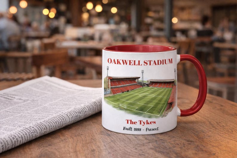 Iconic Oakwell Stadium Coffee Mug - Barnsley FC 1888 - Present - Etsy UK