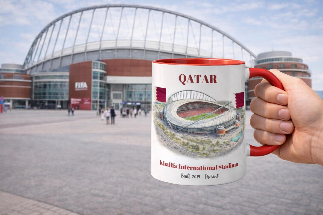 Iconic Khalifa International Stadium Coffee Mug - Qatar 2019 - Present ...
