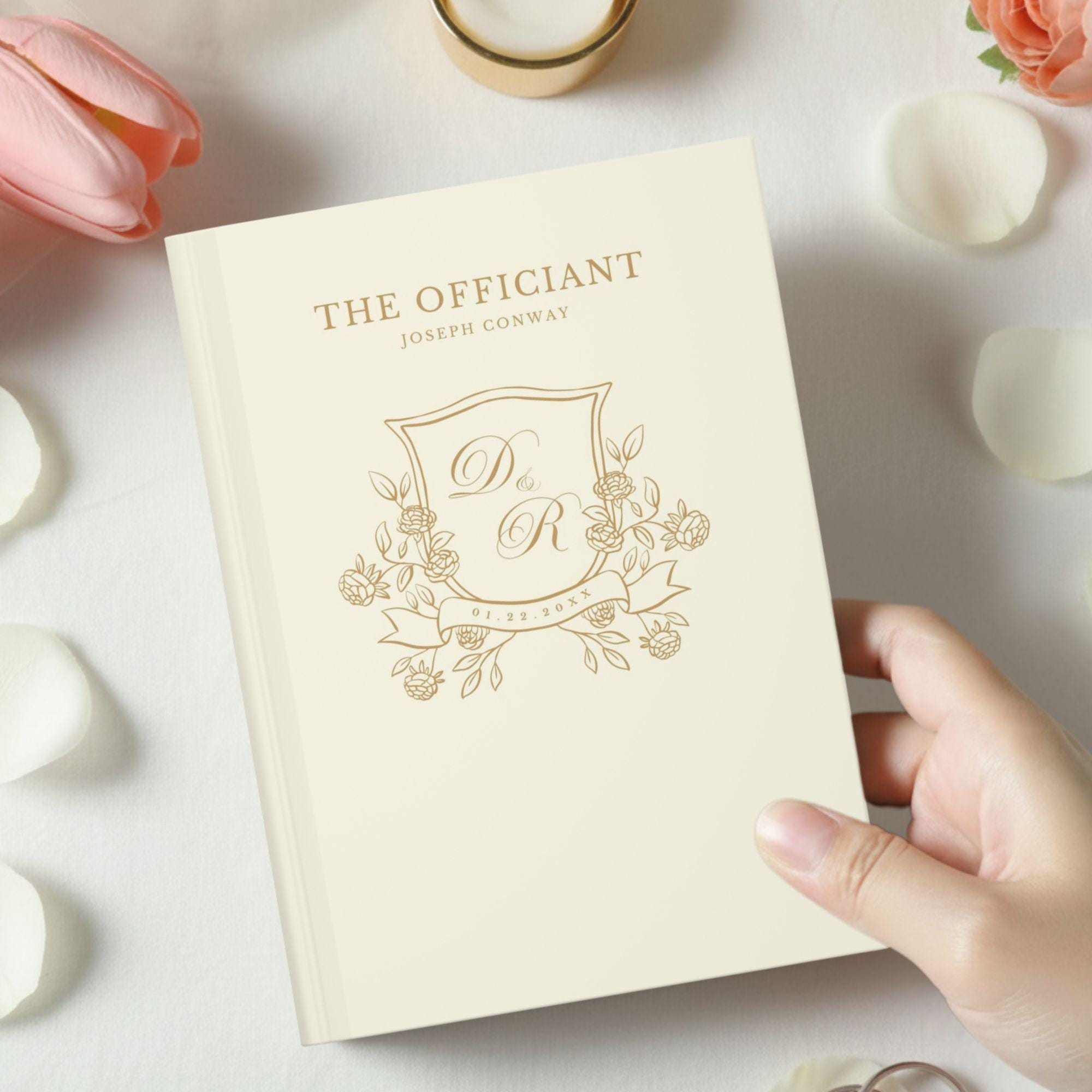 Custom Wedding Officiant Ceremony Book Journal Keepsake Marriage Script ...
