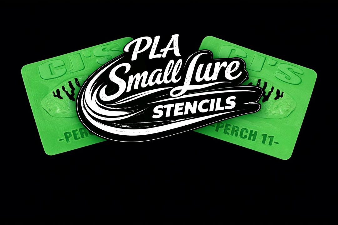 PLA Small Lure Stencils | Fishing Lure Painting Template, Airbrush Bait ...