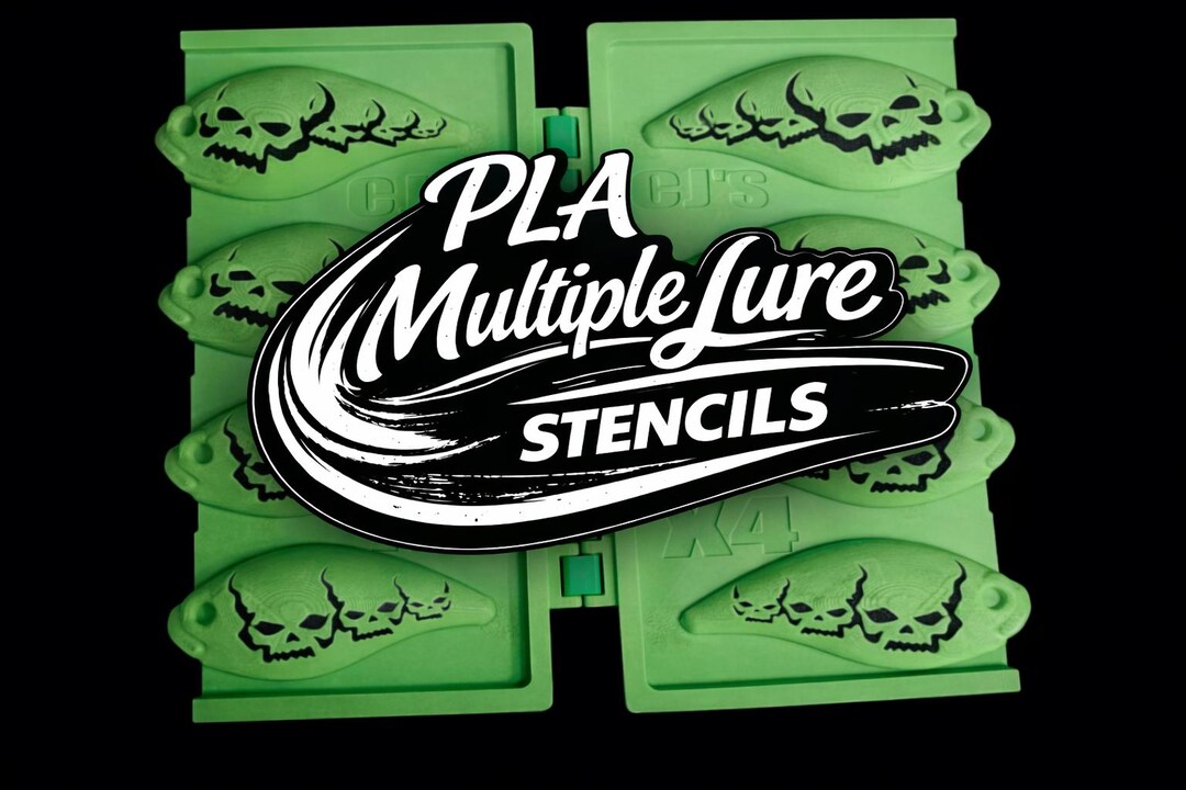 PLA Lure Stencils | Scratch-free Fishing Bait Airbrushing Templates - Etsy