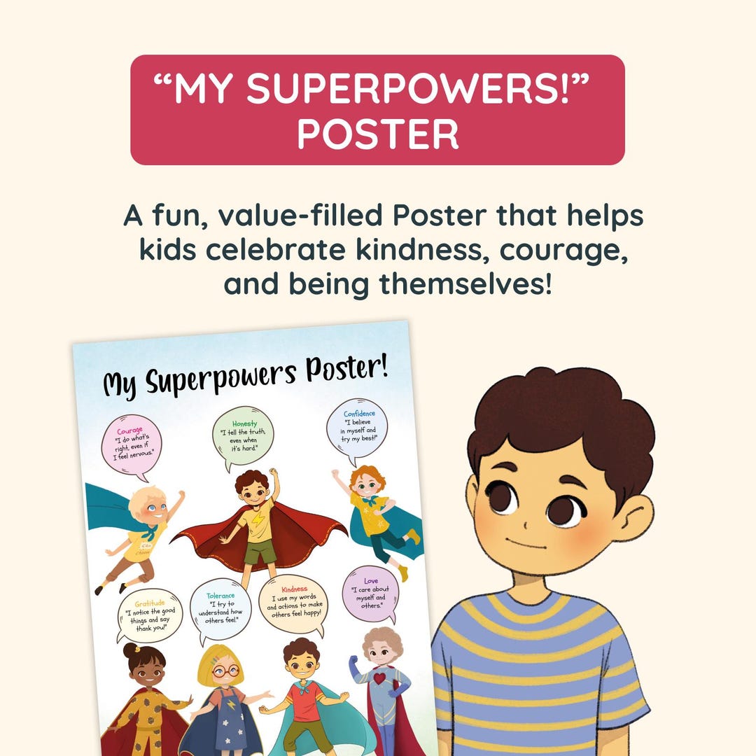My Superpowers Poster for Kids | Printable SEL Activity | Positive ...