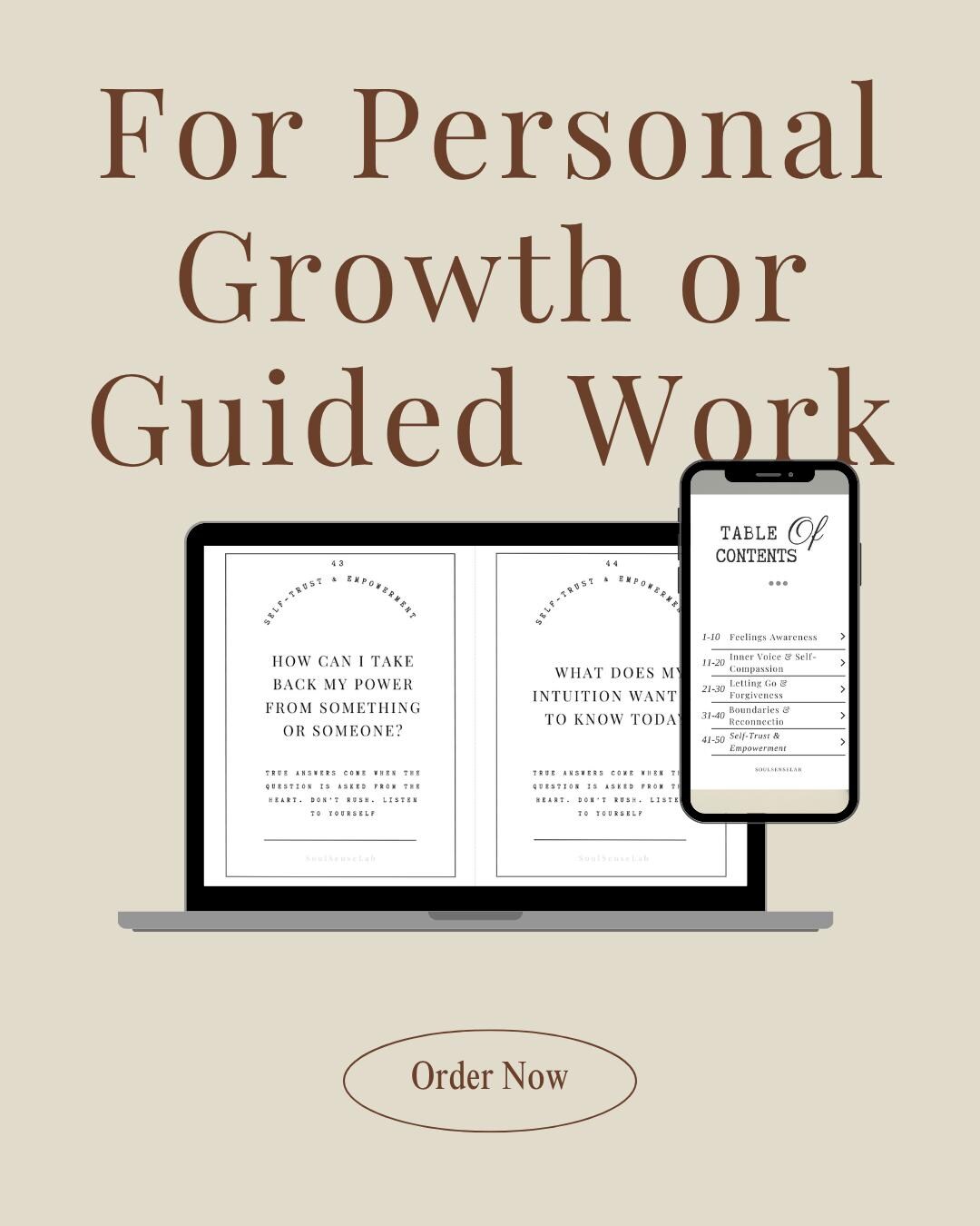 Therapy Prompts for Soul Work: Self-discovery Cards (PDF & Printable ...