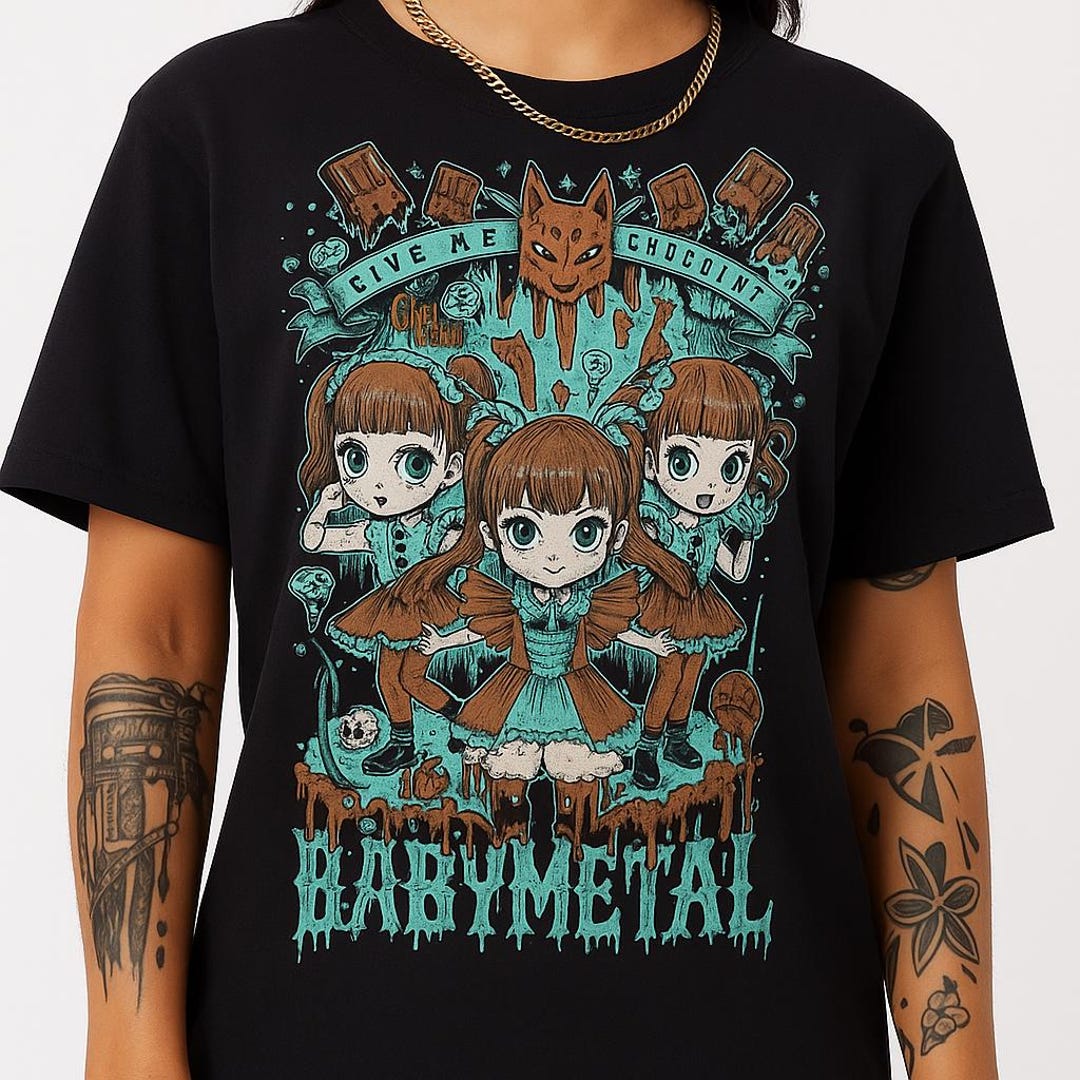 BABYMETAL Give Me Chocolate Shirt – Kawaii Metal Chibi Tee, Cute Creepy ...