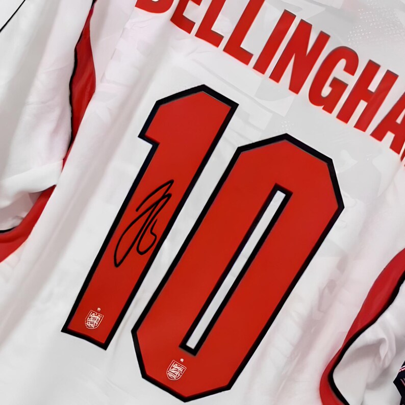 Jude Bellingham SIGNED England 2026 World Cup Shirt #10 | Football Gift ...