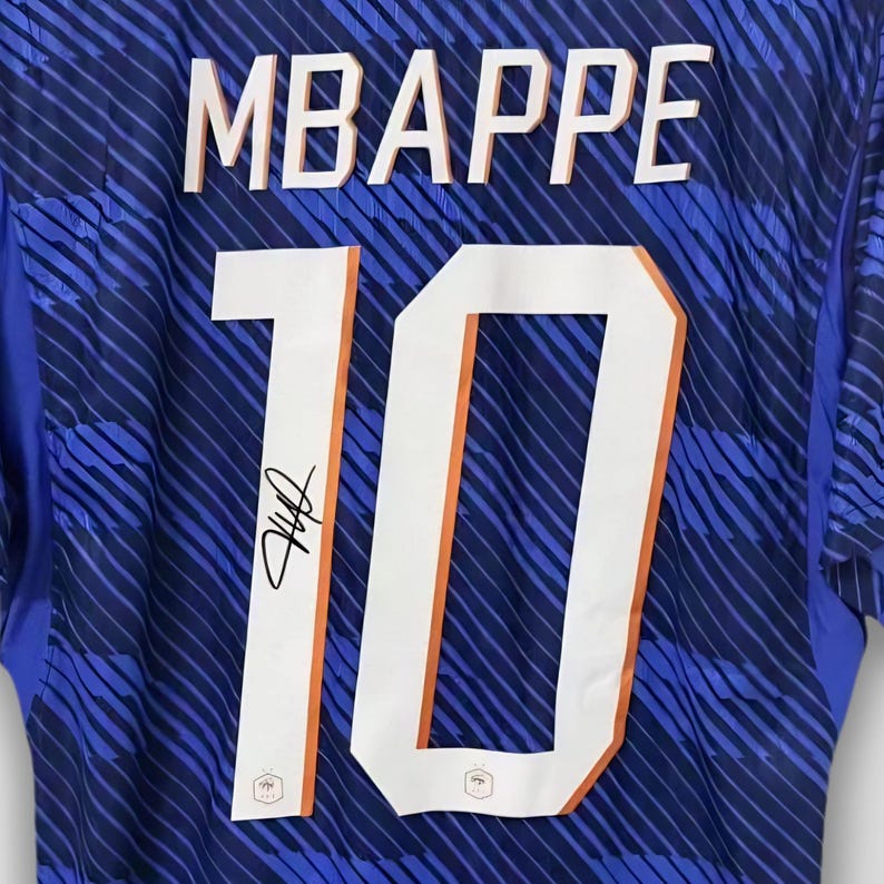 Kylian Mbappe SIGNED France 2026 World Cup Shirt #10 | Football Gift ...