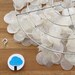 Flat/xl/white/capiz Shell Wind Chime/diy Craft Kit/home Decor/wind ...