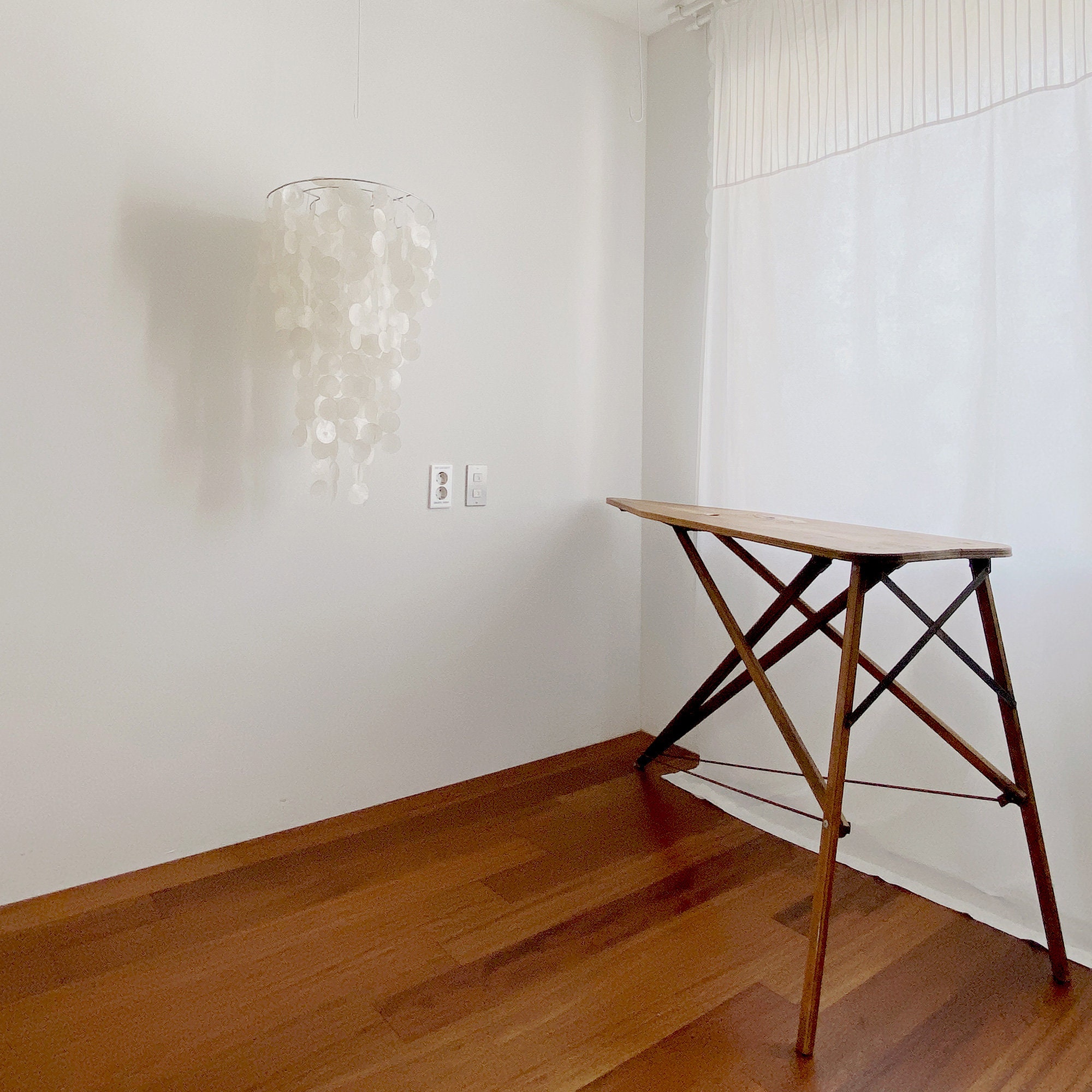 Flat/xl/white/capiz Shell Wind Chime/diy Craft Kit/home Decor/wind ...