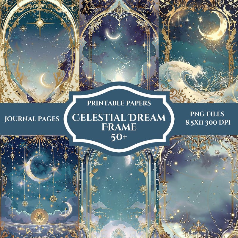 Celestial Digital Frame - Etsy UK