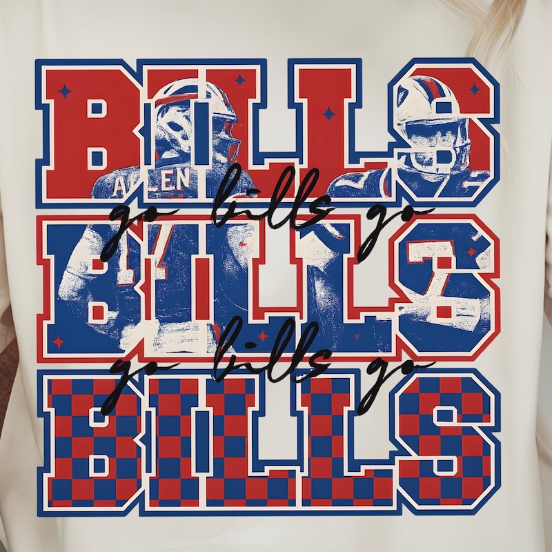 Buffalo Bills Checkered - Etsy