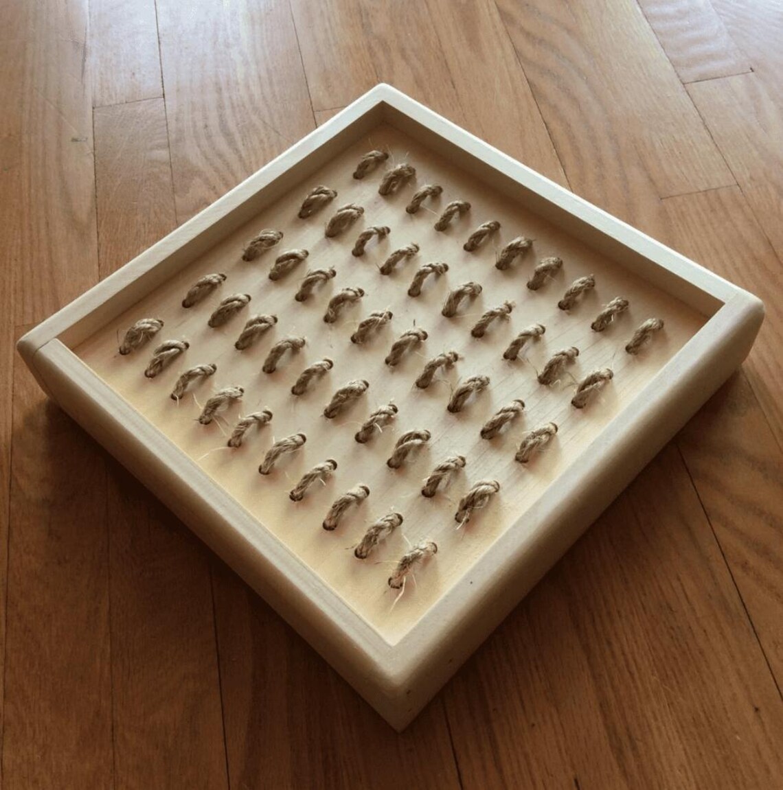 Handmade Bunny Dig Box – Sisal Rope Rabbit Toy, Chew-safe Solid Pine ...