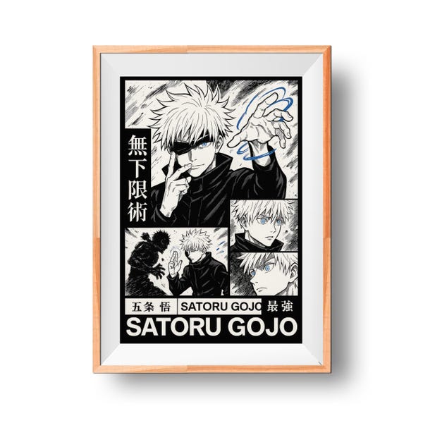 Gojo Satoru Manga Panels - Etsy