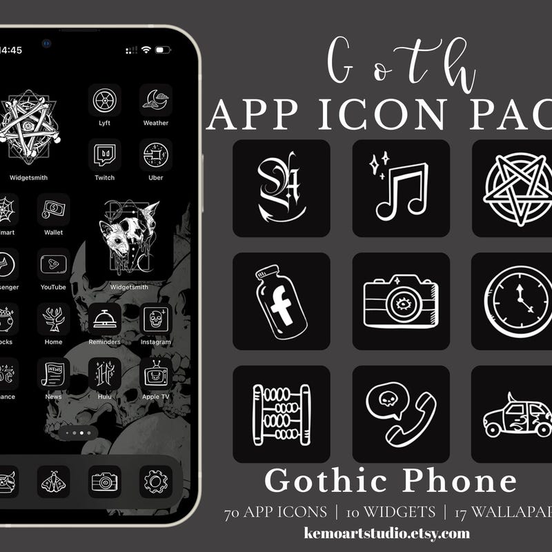 Goth Android Theme - Etsy
