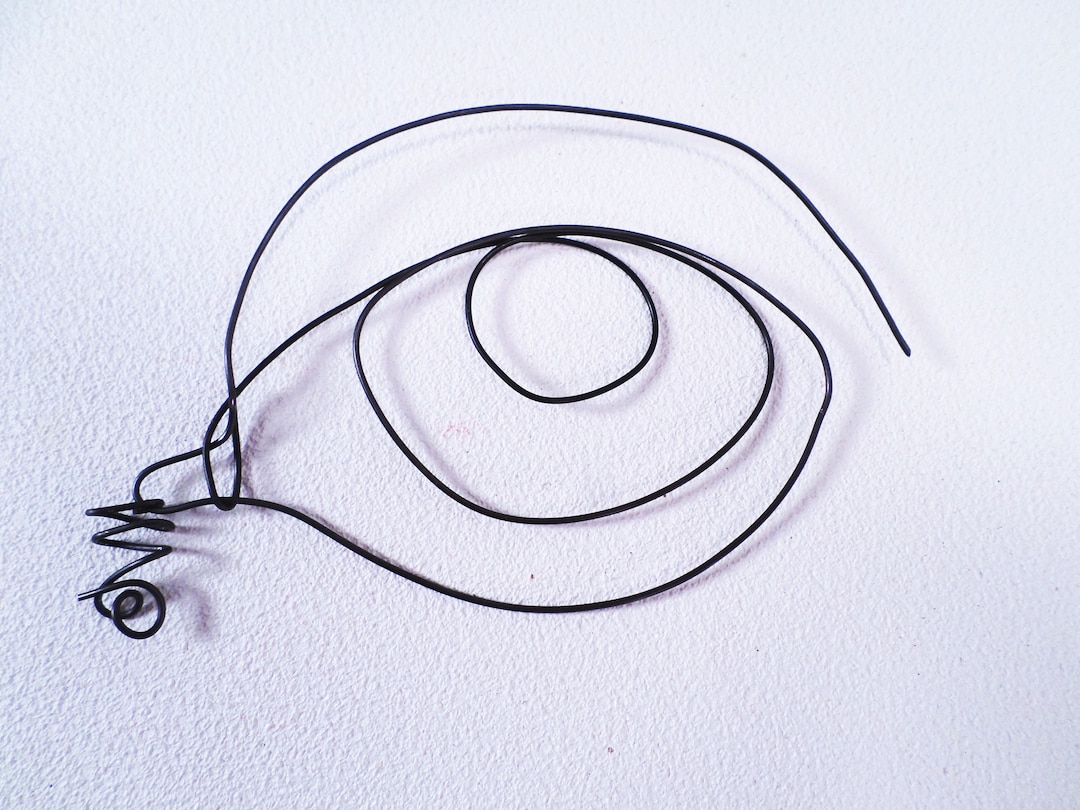 Eye See You Wire Wall Drawing Original - Etsy