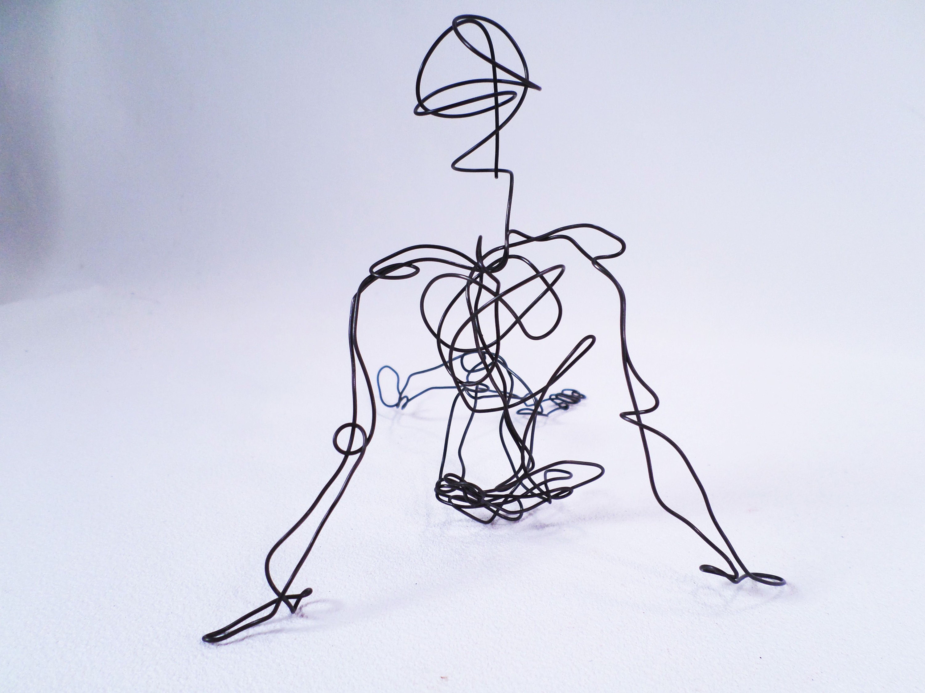 3D Wire Art Scribble Figure Sculpture Original - Etsy