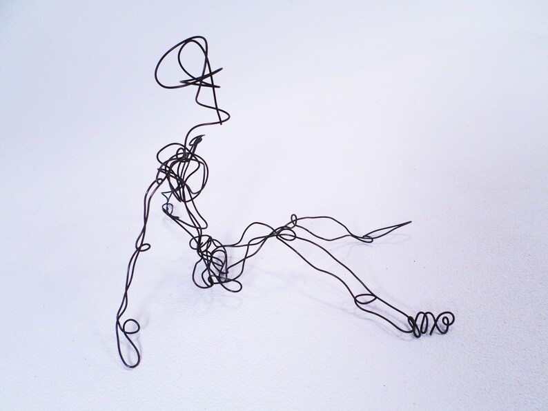 3D Wire Art Scribble Figure Sculpture Original - Etsy