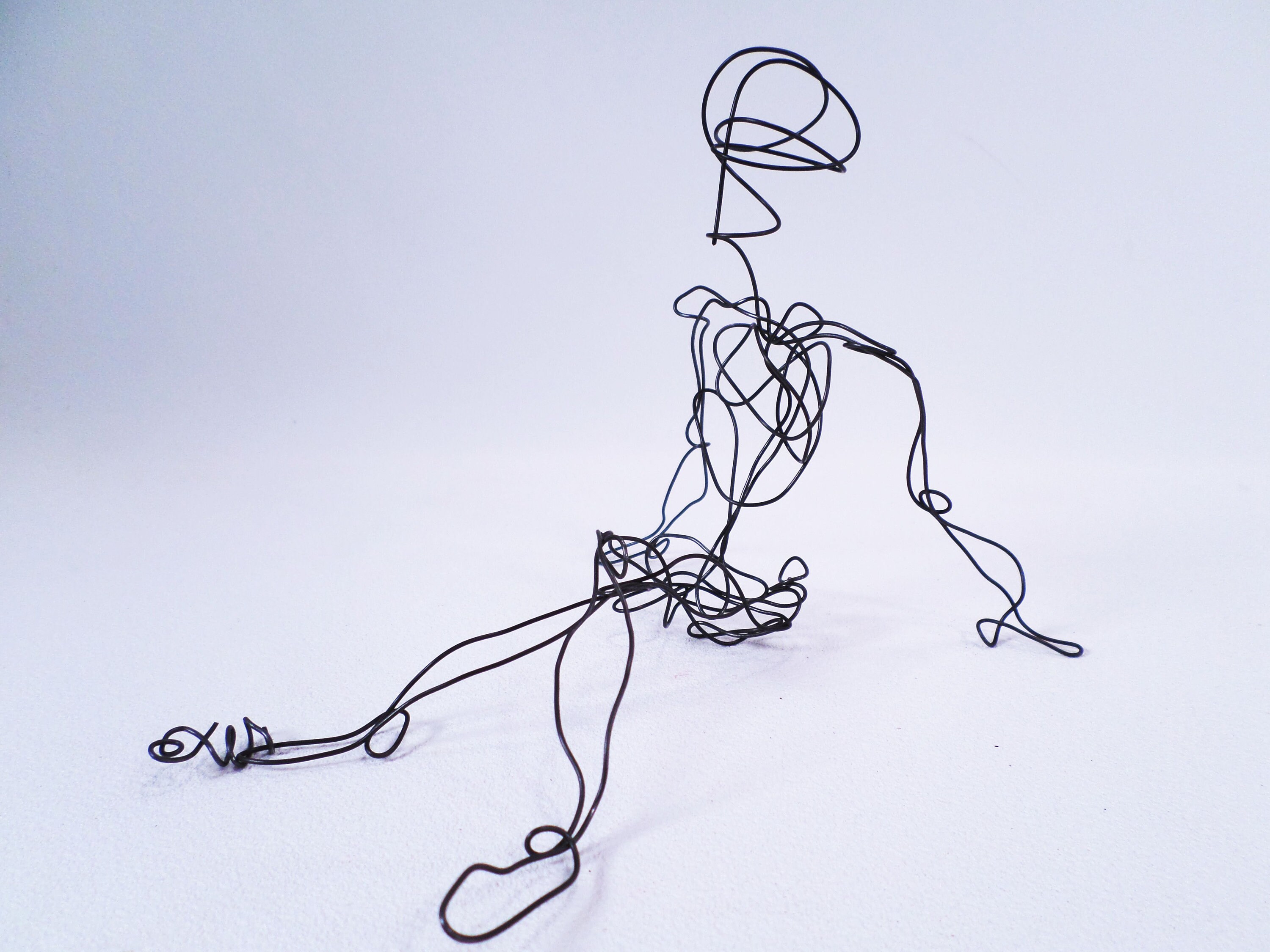 3D Wire Art Scribble Figure Sculpture Original - Etsy