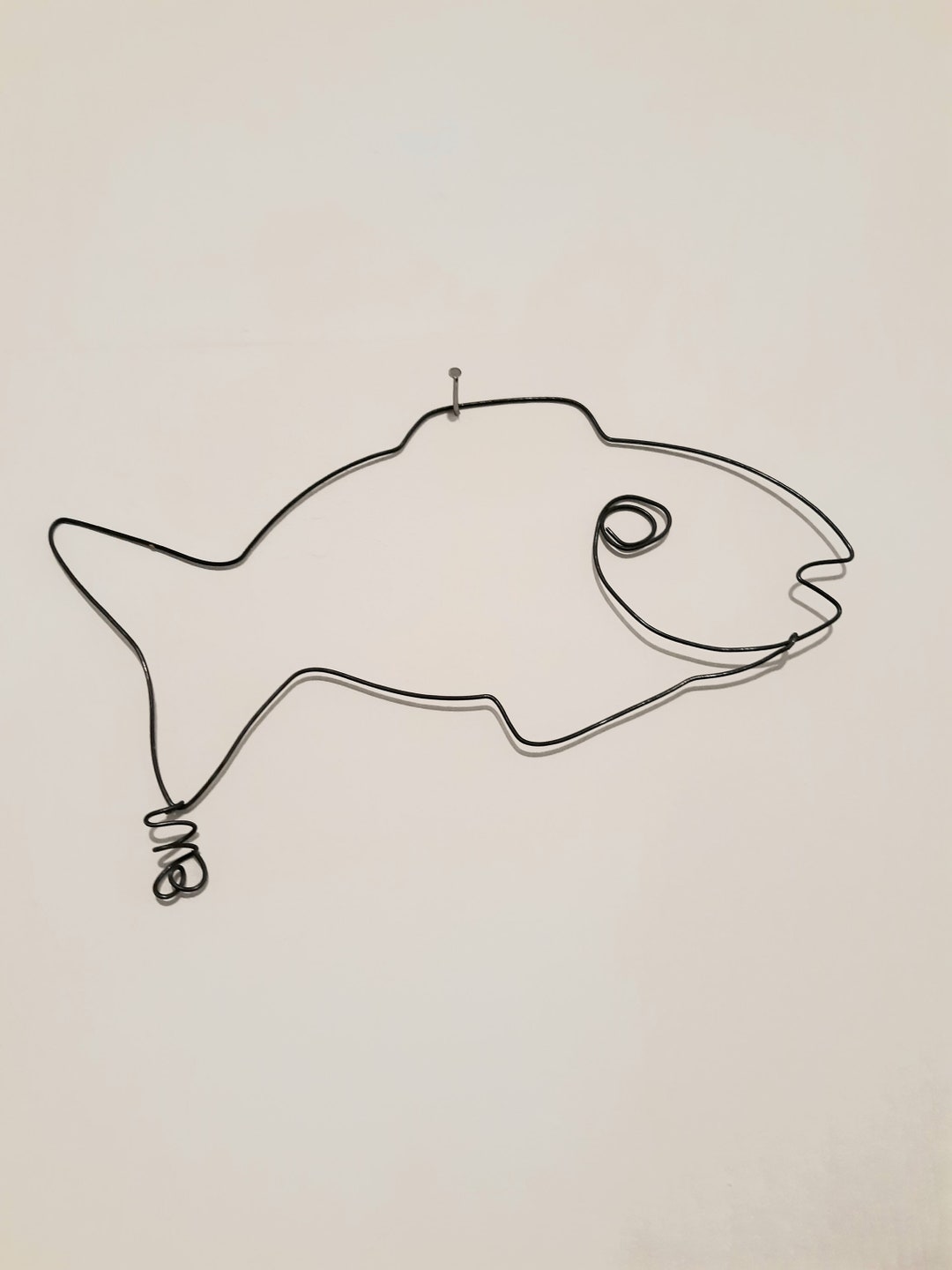 Fish 2 Wire Wall Drawing Original - Etsy