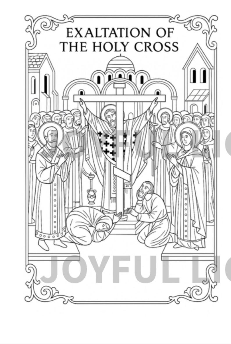 Orthodox Christian Kids Activity Booklet: Holy Cross Coloring, Maze ...